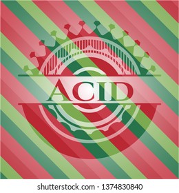 Acid Christmas Emblem Background Stock Vector (Royalty Free) 1374830840 ...