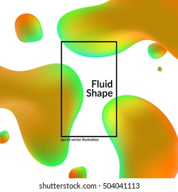 Acid Colors Shape On White Modern Stock Vector (Royalty Free) 504041113 ...