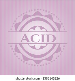 Acid Pink Emblem Vector Illustration Detailed Stock Vector (Royalty ...