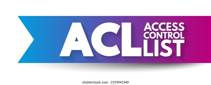 Acl Access Control List List Permissions Stock Vector Royalty Free 2193941349 Shutterstock