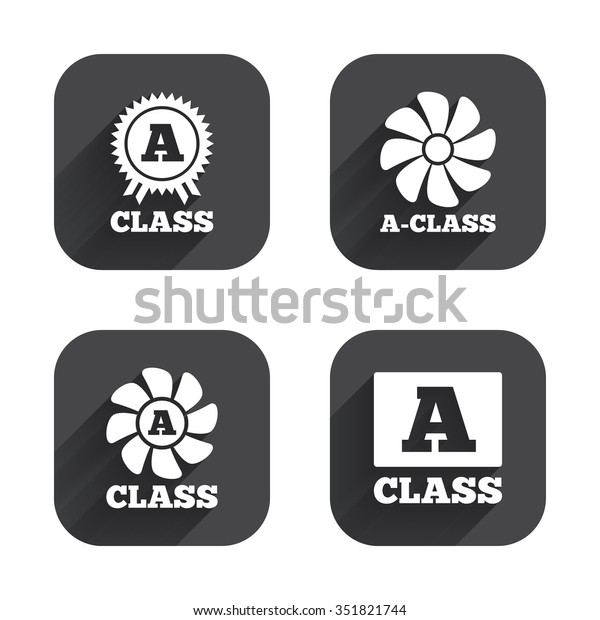 Aclass Award Icon Aclass Ventilation Sign Stock Vector (Royalty Free ...