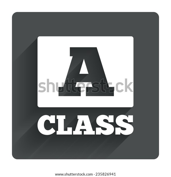 Aclass Icon Premium Level Symbol Energy Stock Vector (Royalty Free ...