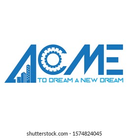 Acme Logo Design Complete Illustration 스톡 벡터(로열티 프리) 1574824045 ...