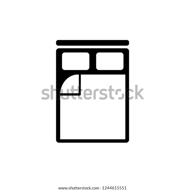 Acomodation Icon Vector Signage Symbol Template Stock Vector (Royalty ...
