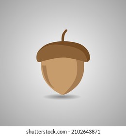 Acorn Simple Clip Art Vector Illustration Stock Vector (Royalty Free ...