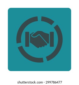 Acquisition Diagram Icon Vector Style Soft Stock Vector (Royalty Free ...