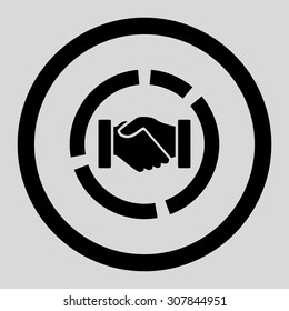 Acquisition Diagram Vector Icon This Rounded Stock Vector (Royalty Free ...