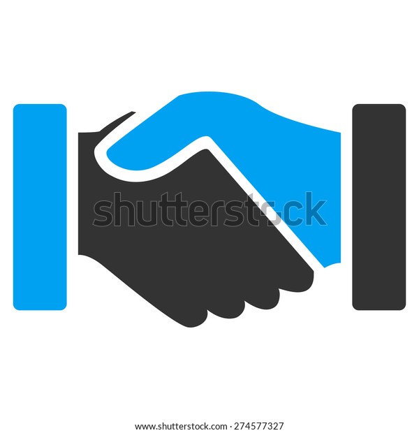Acquisition Icon This Isolated Flat Handshake Stock Vector (Royalty ...