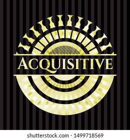 Acquisitive Shiny Emblem Vector Illustration Detailed Stock Vector ...
