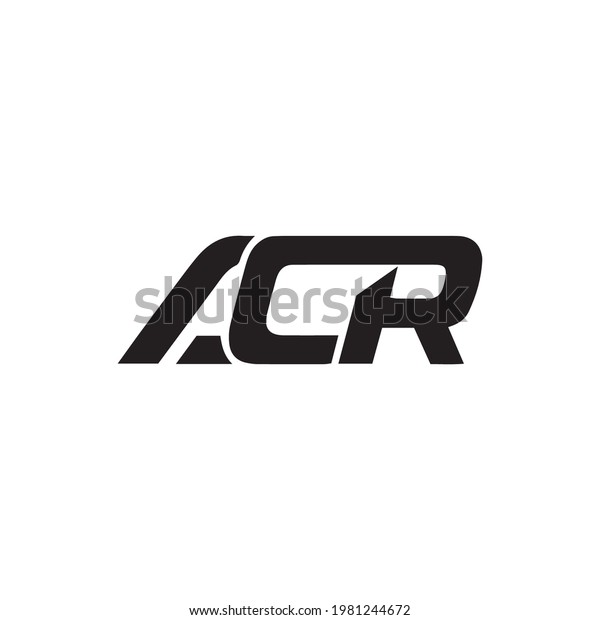 Acr Letter Logo Design Vector Stock Vector (Royalty Free) 1981244672 ...