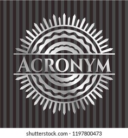 Acronym Silver Badge Emblem Stock Vector (Royalty Free) 1197800473 ...