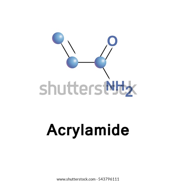 Acrylamide Prop2enamide Acrylic Amide Chemical Compound Stock Vector ...