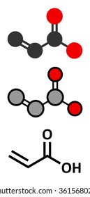 Acrylic Acid Molecule Polyacrylic Acid Paa: เวกเตอร์สต็อก (ปลอดค่า ...