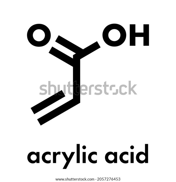 Acrylic Acid Molecule Polyacrylic Acid Paa Stock Vector (Royalty Free ...