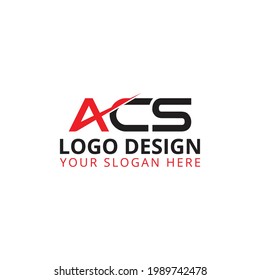 Acs Logo Design Professional Logo Stock Vector (Royalty Free ...