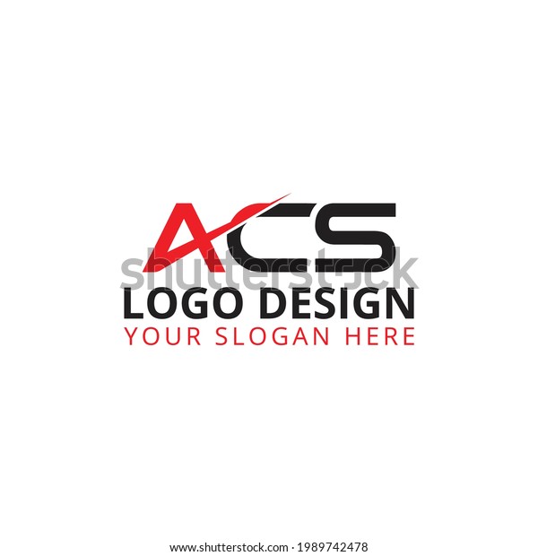 Acs Logo Design Professional Logo Stock Vector (Royalty Free ...