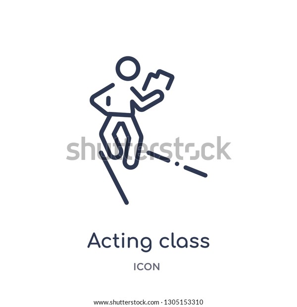 Acting Class Icon People Outline Collection: vector de stock (libre de ...