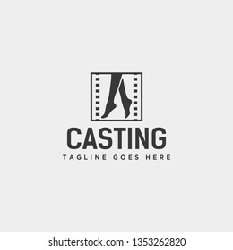 Acting Show Casting Movie Simple Logo Stock Vector (Royalty Free ...