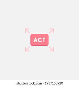 Action Button Icon Sign Vectorsymbol Logo Stock Vector (Royalty Free ...