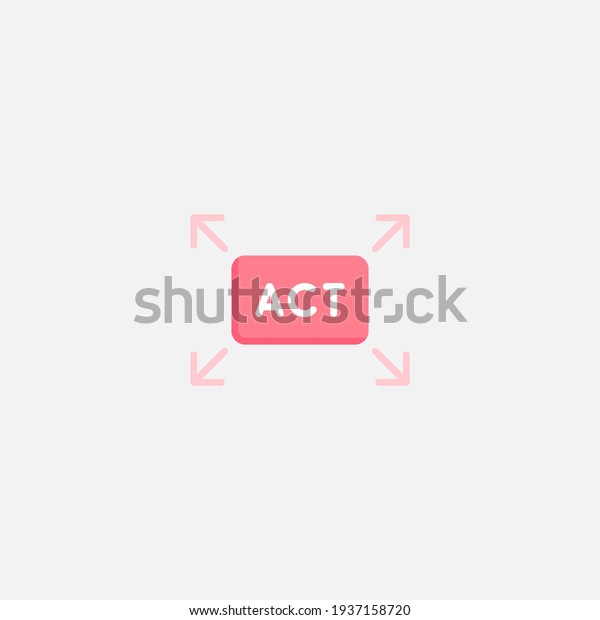 Action Button Icon Sign Vectorsymbol Logo Stock Vector (Royalty Free ...