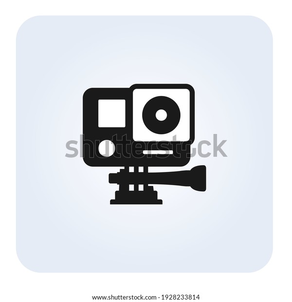 Action Camera Simple Icon Vlogging Video Stock Vector (Royalty Free ...