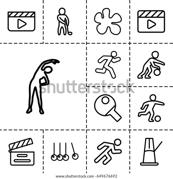 Action Icon Set 13 Outline Actionicons Stock Vector (Royalty Free ...