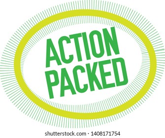 Action Packed Stamp On White Stock Vector (Royalty Free) 1408171754 ...