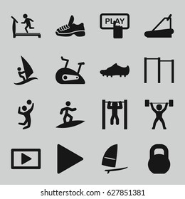 Vektor Stok Active Icons Set 13 Editable Outline (Tanpa Royalti ...
