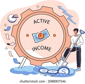1,210 Active income and passive income Images, Stock Photos & Vectors ...