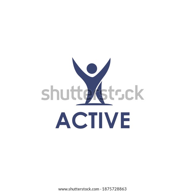 Active Logo Design People Modern Vector Stock Vector (Royalty Free ...
