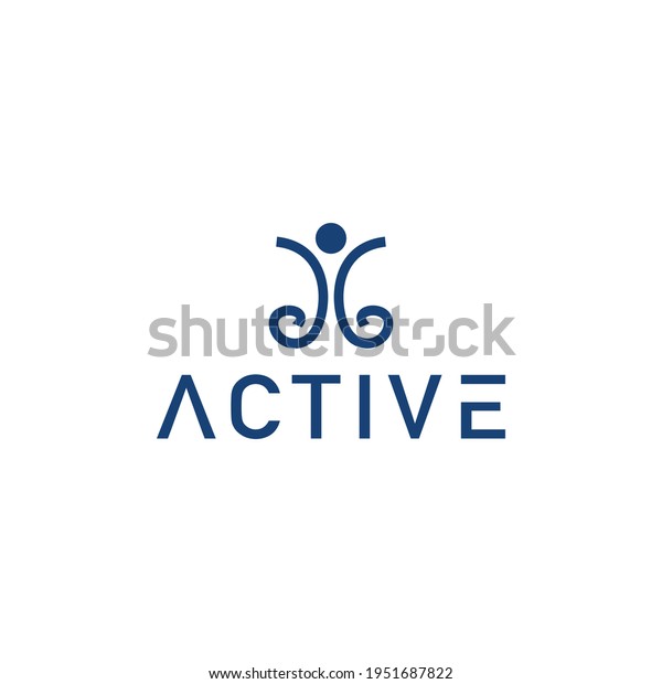 Vektor Stok Active Logo Design Simple Health (Tanpa Royalti) 1951687822 ...