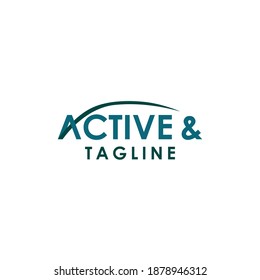 Active Logo Simple Modern Symbols Stock Vector (Royalty Free) 1878946312