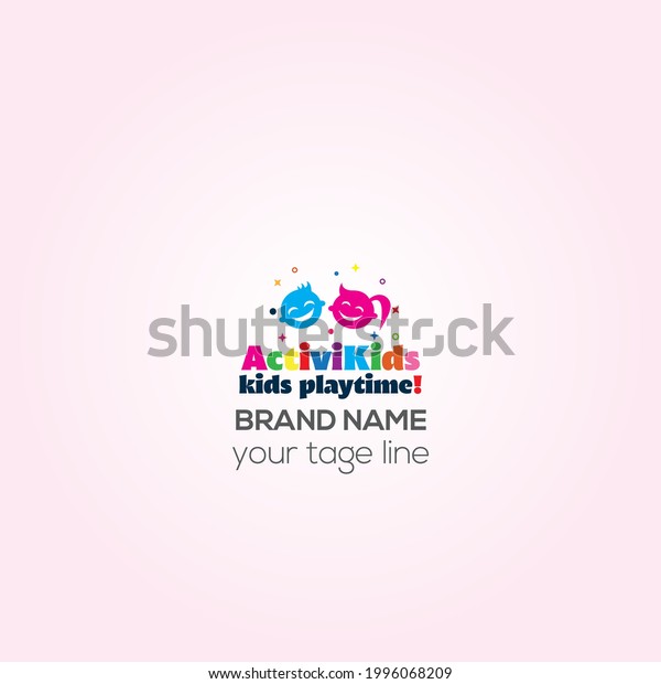 Activity Kids Logo Activity Kids Play Stock Vector (Royalty Free ...