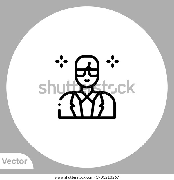 Actor Icon Sign Vectorsymbol Logo Illustration Stock Vector (Royalty ...