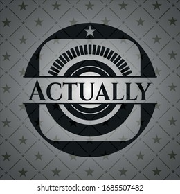 Actually Black Emblem Vintage Vector Illustration Stock Vector (Royalty ...