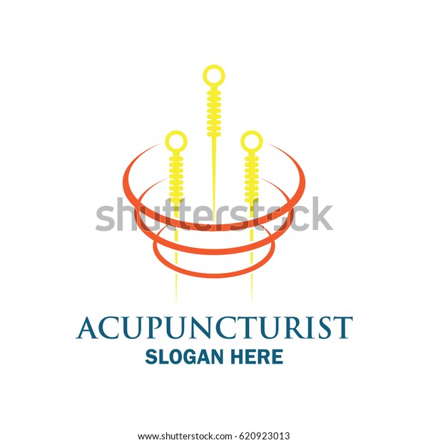 Acupuncture Therapy Logo Text Space Your Stock Vector (Royalty Free ...