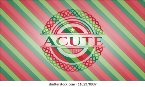 Acute Christmas Badge Background Stock Vector (Royalty Free) 1182378889 ...