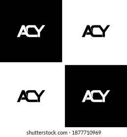 Acy Letter Original Monogram Logo Design Stock Vector (Royalty Free ...