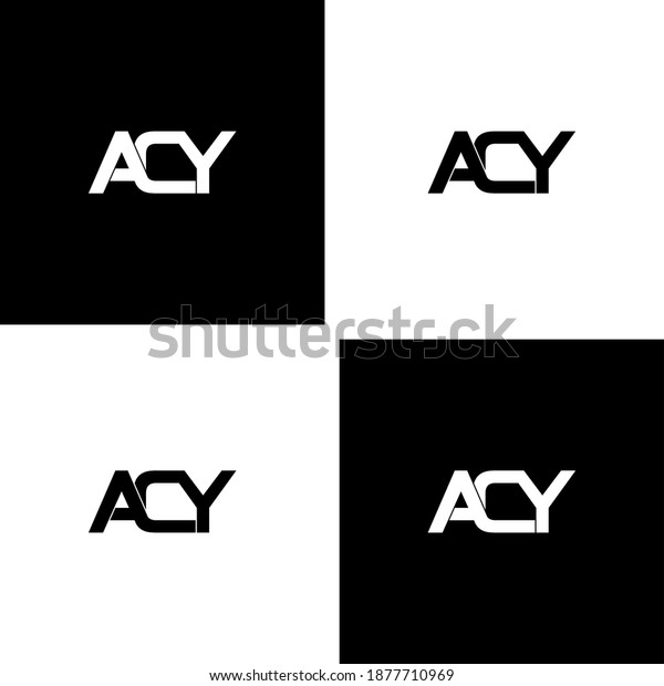 Acy Letter Original Monogram Logo Design Stock Vector (Royalty Free ...