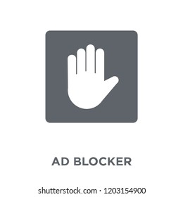 Ad Blocker Icon Ad Blocker Design Stock Vector (Royalty Free ...