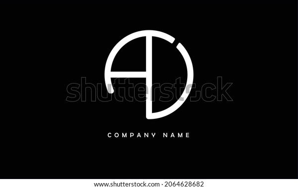 Ad Da Alphabets Letters Logo Monogram Stock Vector (Royalty Free ...
