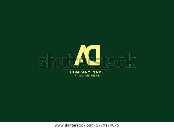 Ad Da Minimal Negative Space Logo Stock Vector (Royalty Free ...
