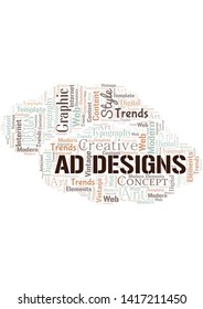 Ad Designs Word Cloud Wordcloud Made Stock Vector (Royalty Free ...