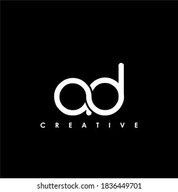 Ad Letter Initial Logo Design Template Stock Vector (Royalty Free ...
