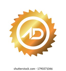 Ad Letter Logo Design Creative Icon Stock Vector (Royalty Free ...