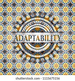 Adaptability Arabic Badge Arabesque Decoration Stock Vector (Royalty ...
