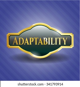 Vector Illustration Adaptability Gold Emblem Green Stock Vector ...
