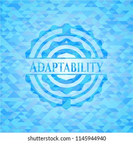 Adaptability Light Blue Emblem Mosaic Background Stock Vector (Royalty ...
