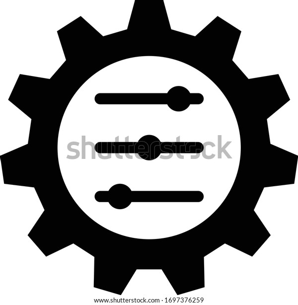 Adaptation Icon Black Filled Vector Illustration Stock Vector (Royalty ...
