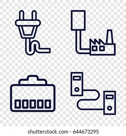 Adapter Icons Set Set 4 Adapter Stock Vector (Royalty Free) 644673295 ...